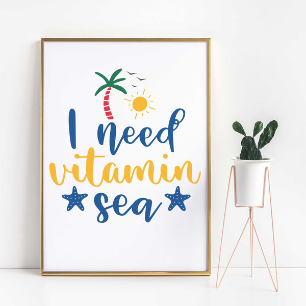"I Need Vitamin Sea" Graphic – Glowforge Shop