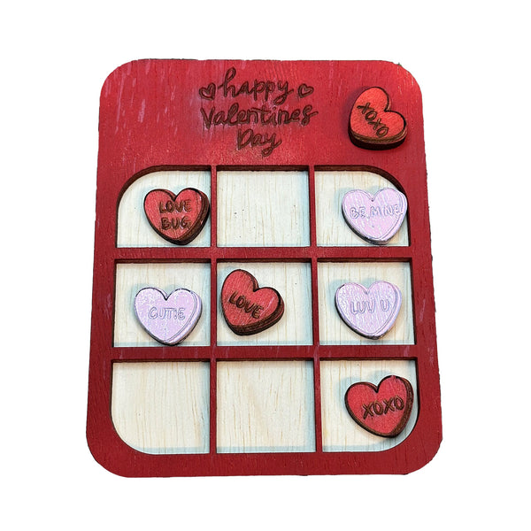 Conversation Hearts Valentine's Day Tic-Tac-Toe Game – Glowforge Shop