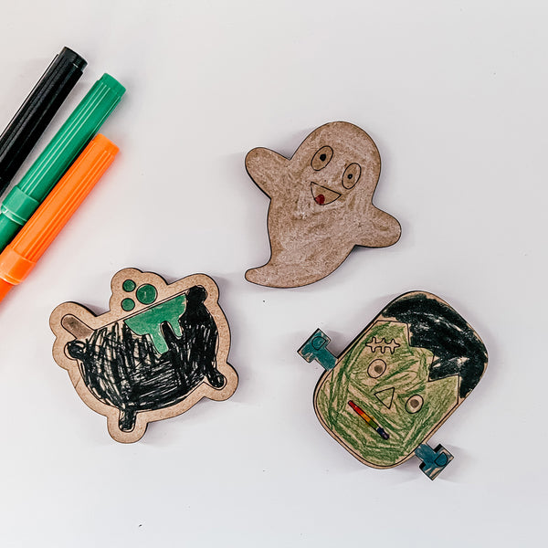 Fun DIY Kids Halloween Magnets (Set of 6) – Glowforge Shop