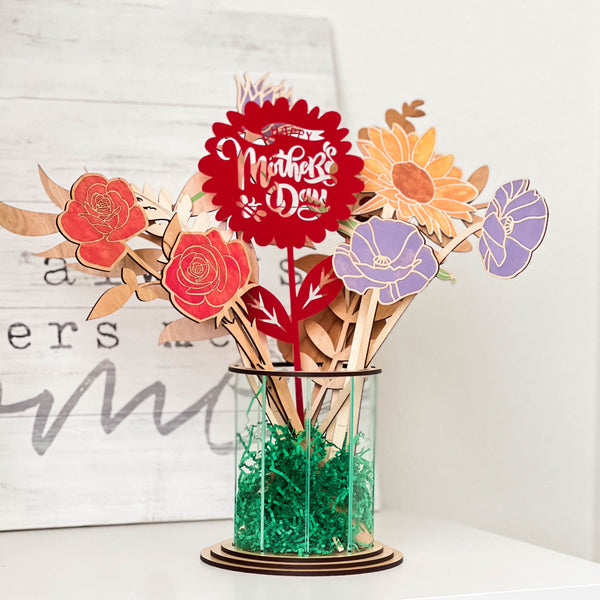 Mother's Day Bouquet with Vase – Glowforge Shop