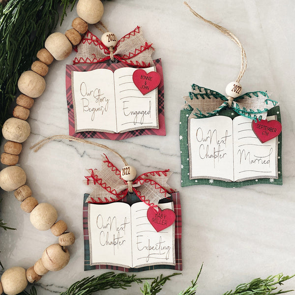 Personalized Storybook Milestones Christmas Ornament (Set of 15 ...