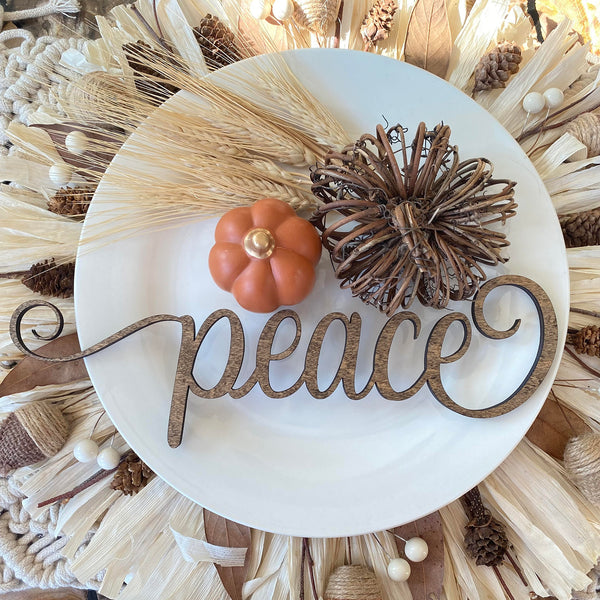 Thanksgiving Fall Plate Words Tablescape (Set of 6) – Glowforge Shop