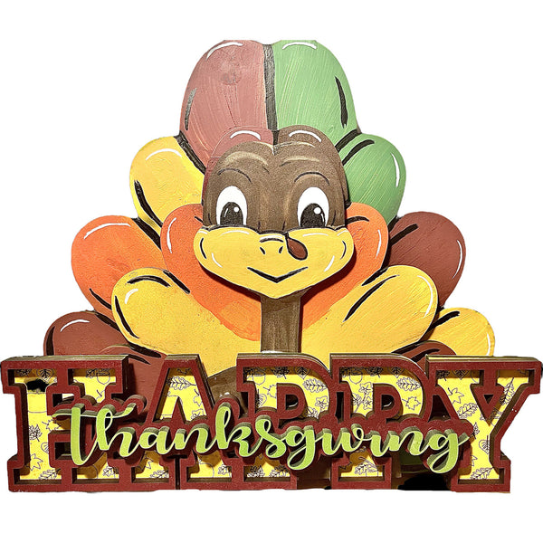 Thanksgiving Turkey Centerpiece Table Decor – Glowforge Shop