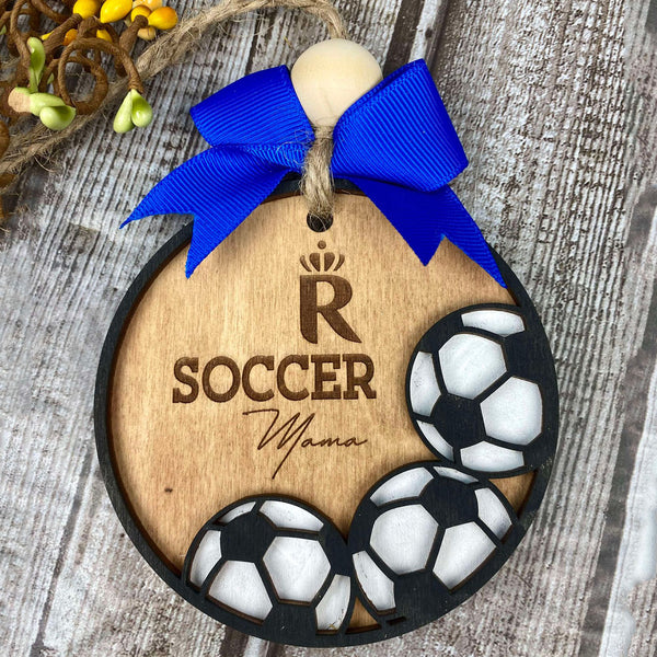 Customizable Soccer Ornament / Bag Tag / Gift Tag – Glowforge Shop