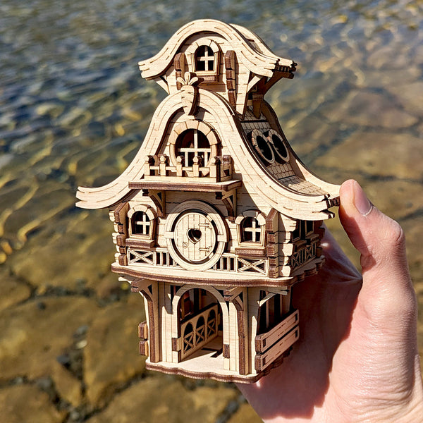 Easter Bunny House with Optional Stake for Flower Pot – Glowforge Shop