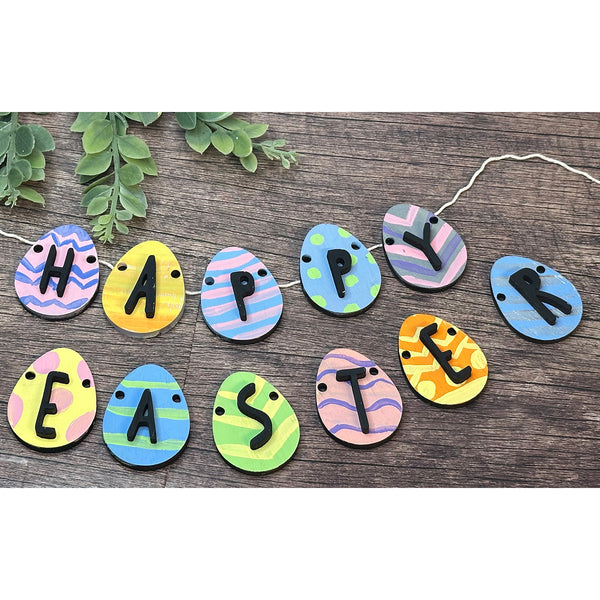 Egg-stra Special: Happy Easter Garland Greeting – Glowforge Shop