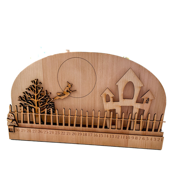 Halloween Countdown with Sliding Ghost – Glowforge Shop