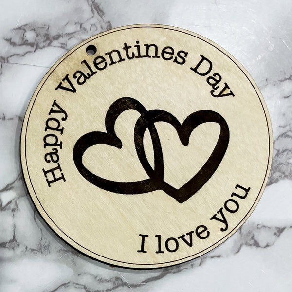 Happy Valentine's Day "I Love You" Gift Tag – Glowforge Shop