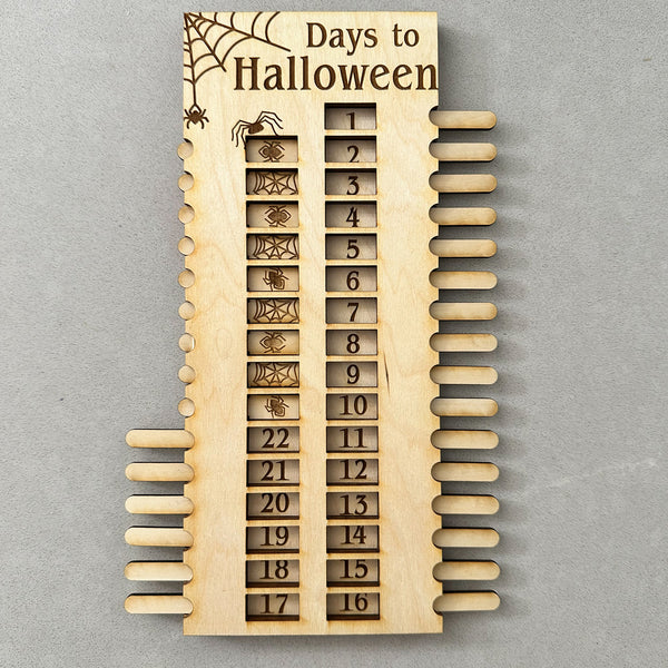 Sliding Spider Halloween Countdown - Spooky Spiders Countdown Calendar ...