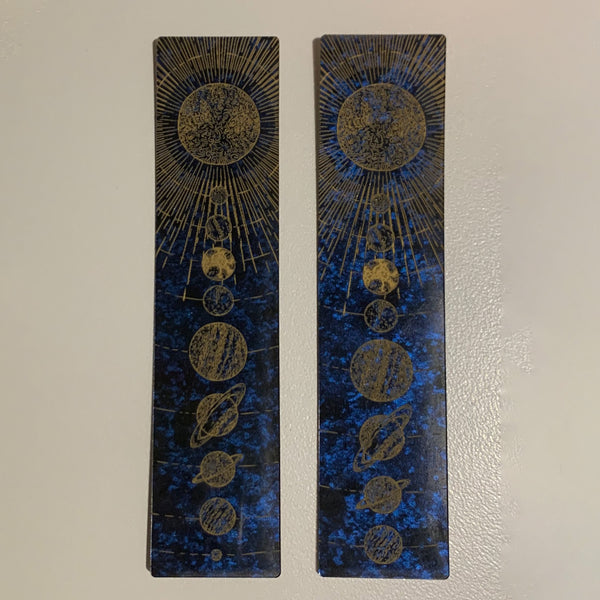 Solar System Line Art Bookmarks (Set of 2) – Glowforge Shop