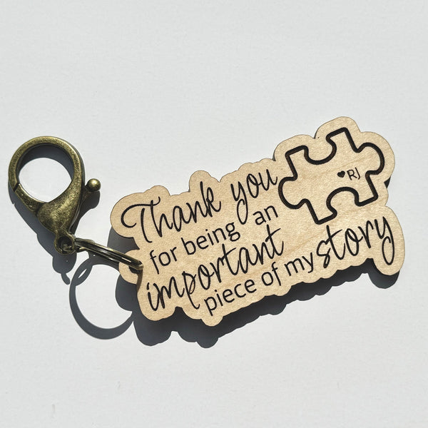 Thank You for Being an Important Piece of my Story with Puzzle Piece T ...