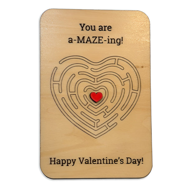 You are A-Maze-ing! Valentine's Day Card – Glowforge Shop