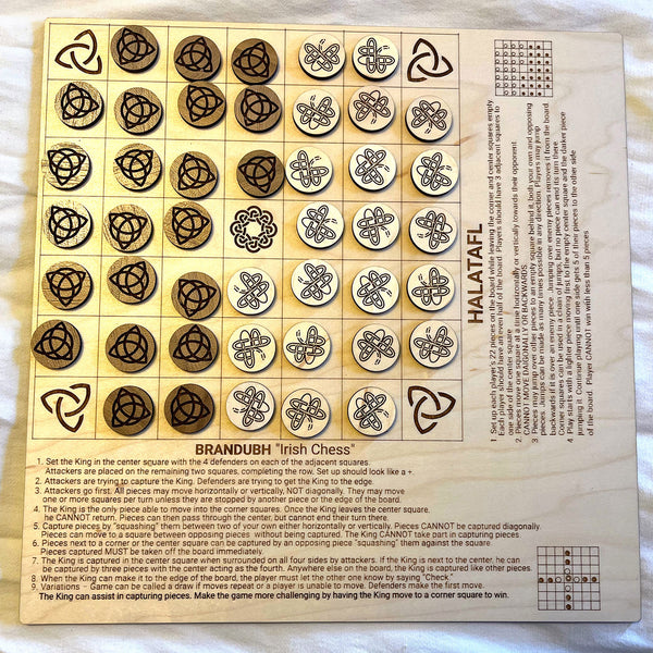 Classic Medieval Games Brandubh & Halatafl – Glowforge Shop
