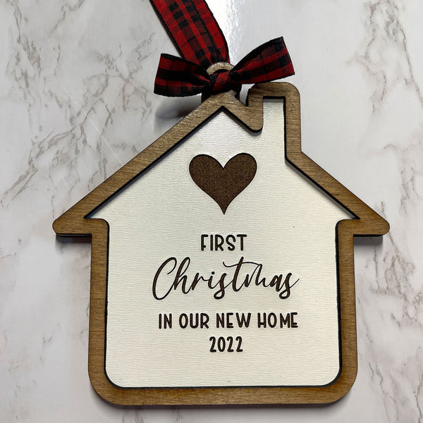First Christmas In Our New Home 2022 | Christmas Ornament – Glowforge Shop