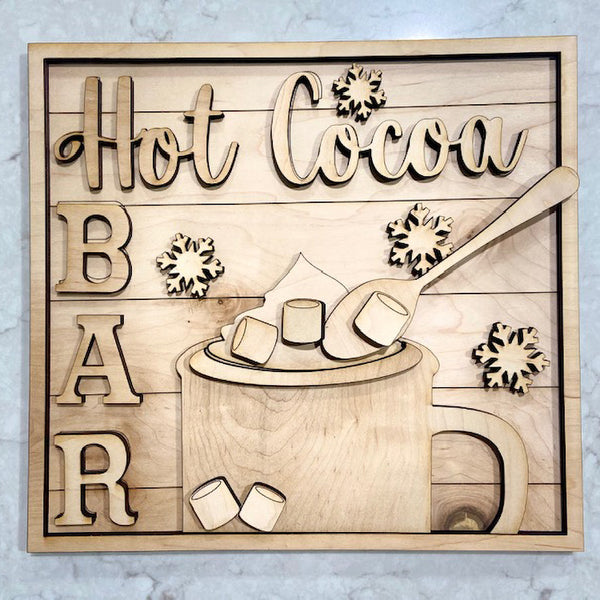 Hot Cocoa Bar Sign – Glowforge Shop