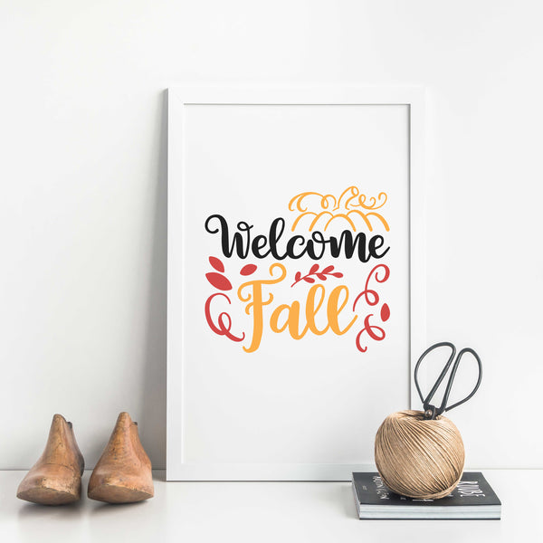 "Welcome Fall" Graphic – Glowforge Shop
