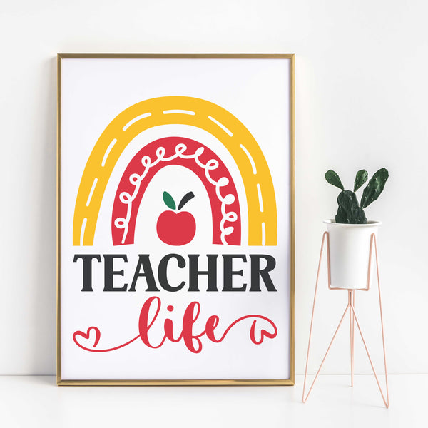 "Teacher Life" Graphic – Glowforge Shop