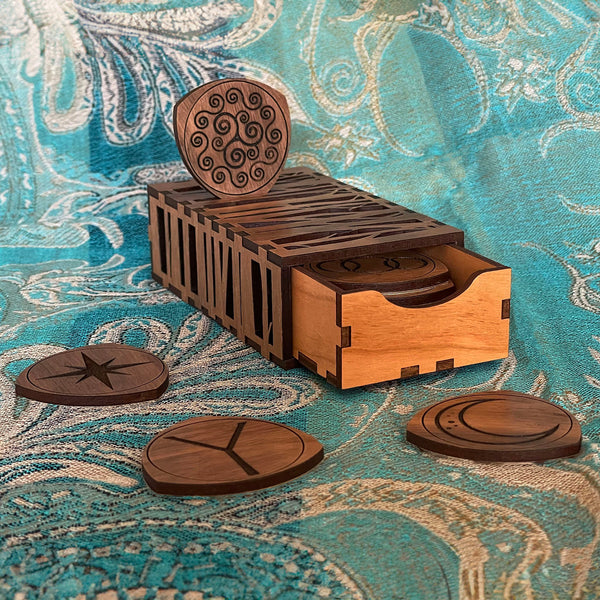13 Witches Runes with Drawer – Glowforge Shop