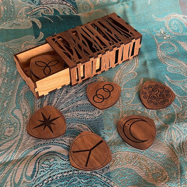 13 Witches Runes with Drawer – Glowforge Shop