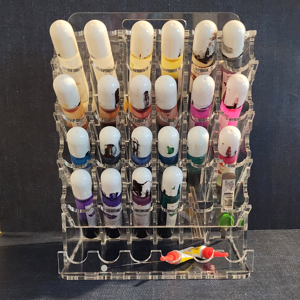 24-Slots Acrylic Ink Pen Holder – Glowforge Shop