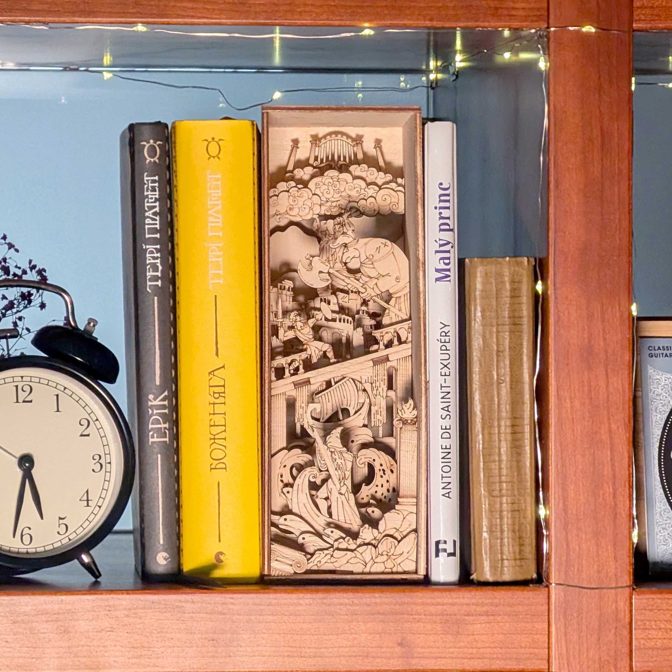 Book Nook - 3D Greek Mythology Diorama for Bookshelf Display ...
