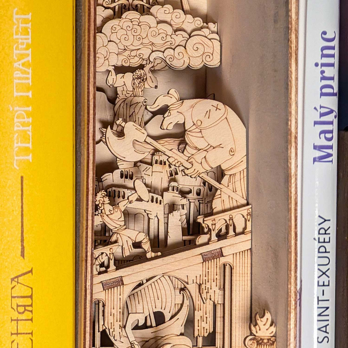Book Nook - 3D Greek Mythology Diorama for Bookshelf Display ...