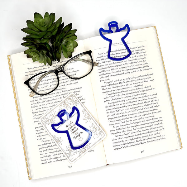 Angel Shaped Bookmark with Card Backer - Paperclip - Snack Bag Closure ...