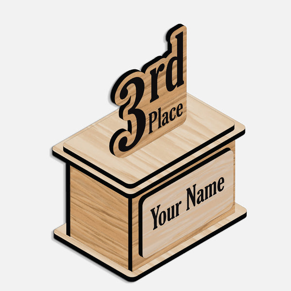 Award with Interchangeable Top (1st, 2nd and 3rd Place) – Glowforge Shop