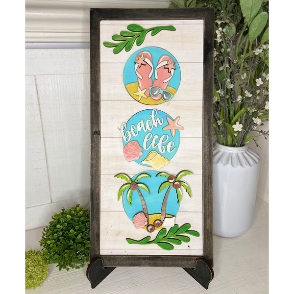 "Beach Life" Themed Interchangeable Cutouts (Set of 3) – Glowforge Shop