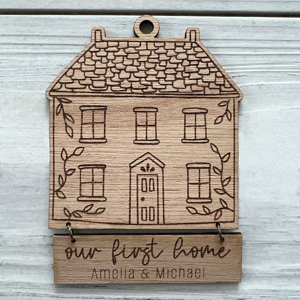 Beautiful First Home Christmas Ornament - Personalized Holiday Ornamen ...