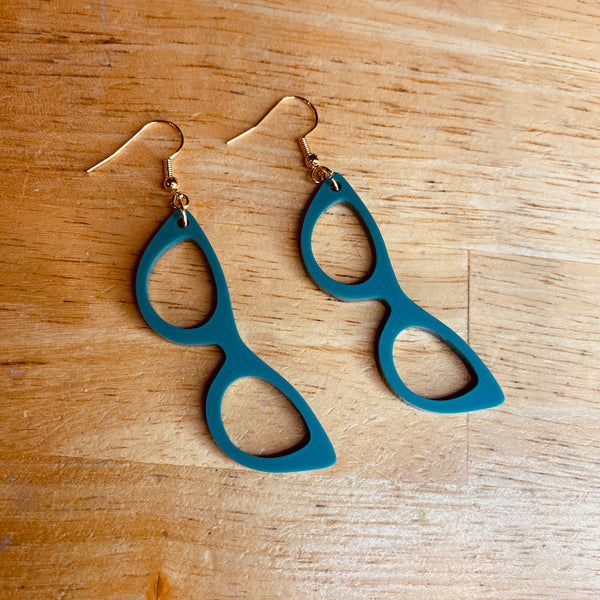 Cat Eye Glasses Teacher Librarian Dangle Earrings – Glowforge Shop