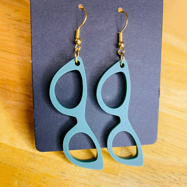 Cat Eye Glasses Teacher Librarian Dangle Earrings – Glowforge Shop
