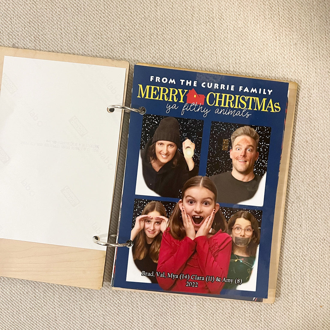 Christmas Card Memory Booklet - Keepsake for Holiday Cards – Glowforge Shop