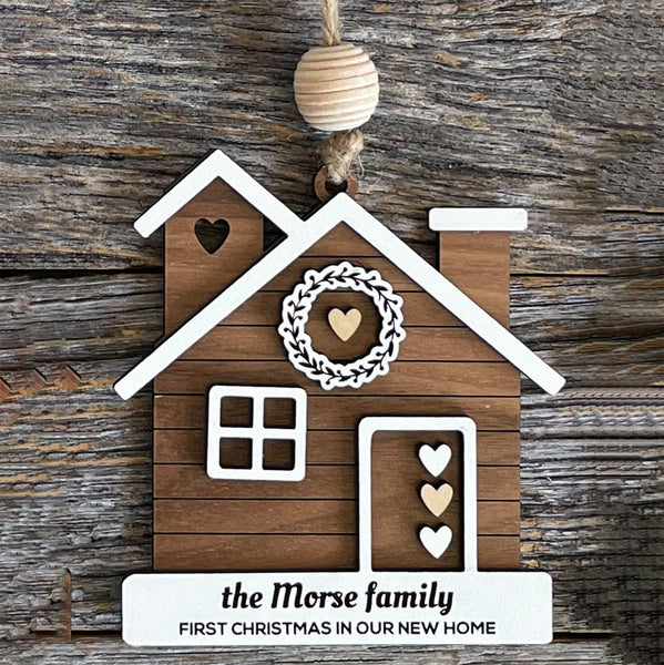 Customizable First Christmas New Home Ornament with Multiple Options ...