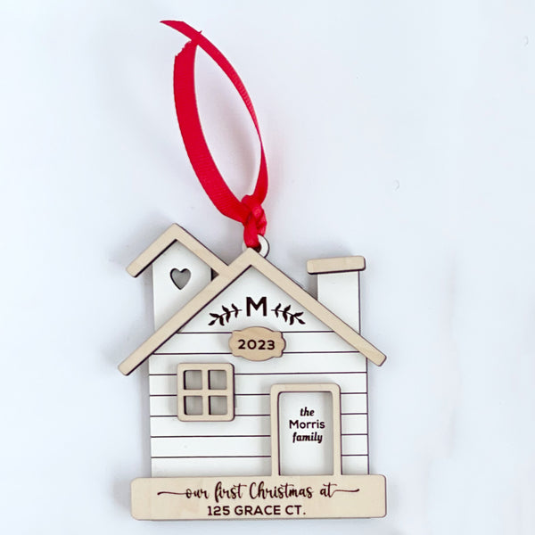 Customizable First Christmas New Home Ornament with Multiple Options ...