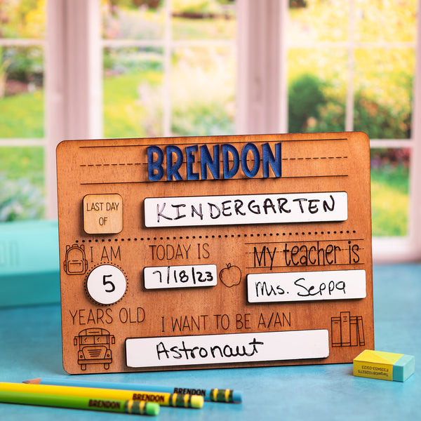 Customizable School Photo Prop - School Milestone Board – Glowforge Shop