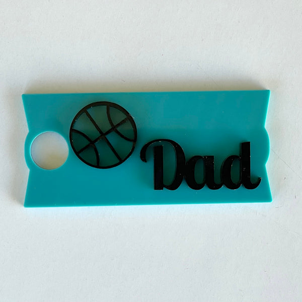 Customizable Stanley Cup Topper 20/30 oz Basketball Mom & Dad (Set of ...