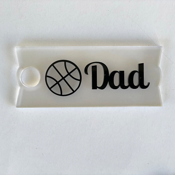 Customizable Stanley Cup Topper 40 oz Basketball Mom & Dad (Set of 2 ...