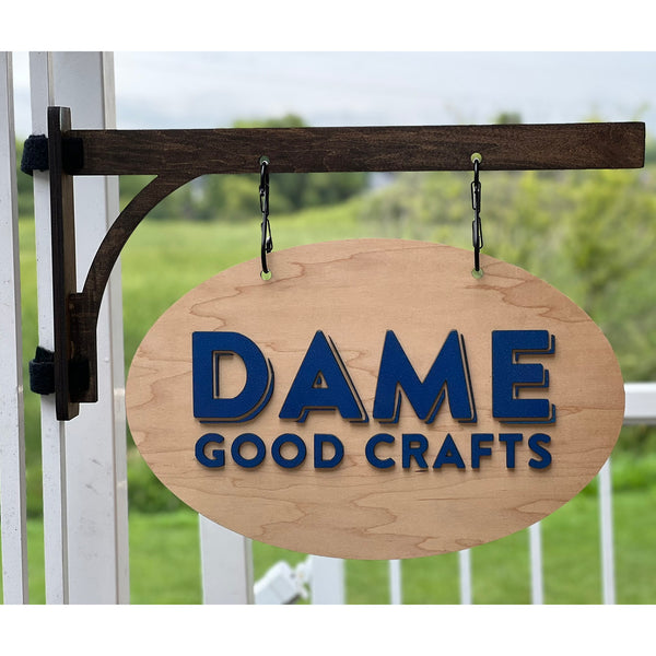 Customizable Tent / Market Hanging Booth Sign - Business Name Display ...