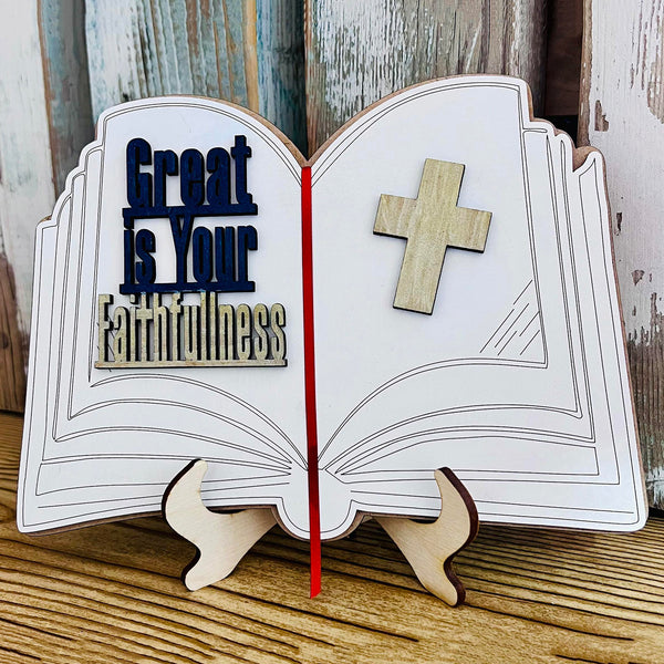 Customizable The Bible Decor / Sign with Easel (Set of 3 Verses ...