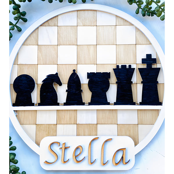Customizable Whimsical Chess Sign – Glowforge Shop
