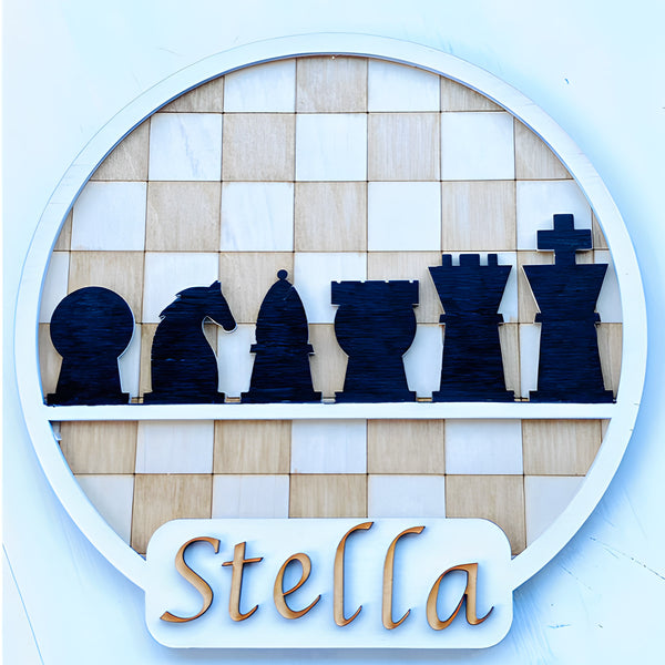 Customizable Whimsical Chess Sign – Glowforge Shop