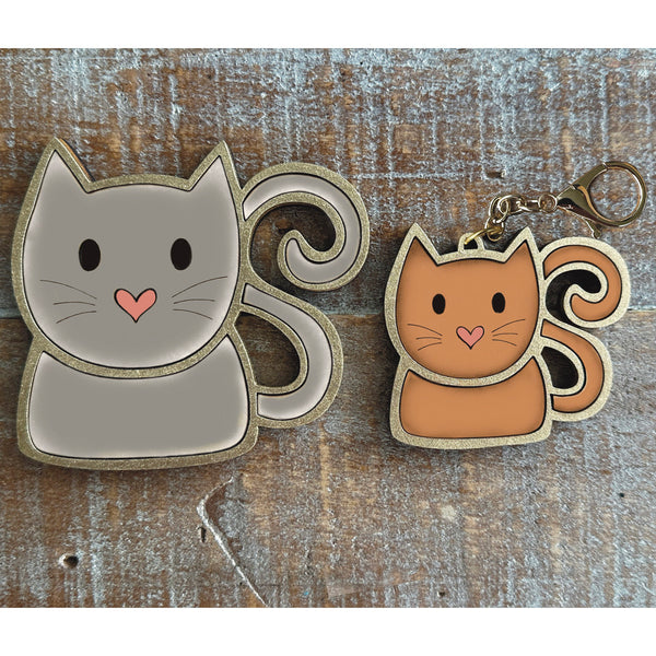 DIY Patterned Cat Magnet and Keychain Duo – Glowforge Shop