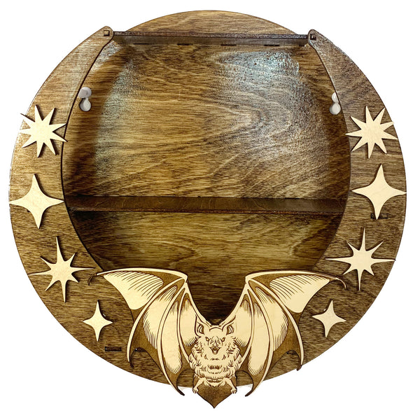 Decorative Halloween Bat Circle 3-Tier Shelf – Glowforge Shop