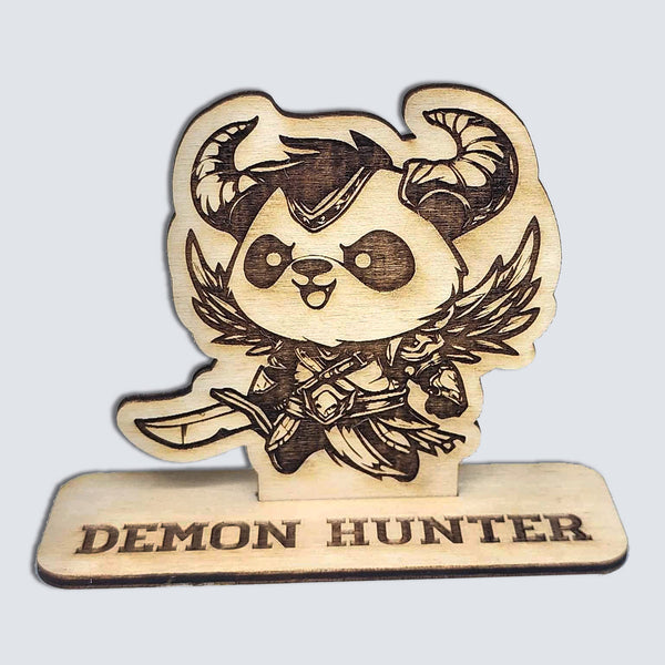 Demon Hunter Panda Game Piece with Stand – Glowforge Shop
