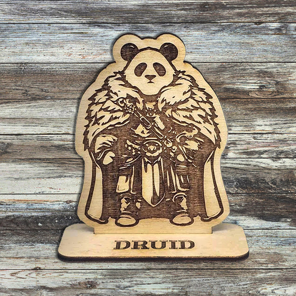 Druid Panda Game Piece with Stand – Glowforge Shop