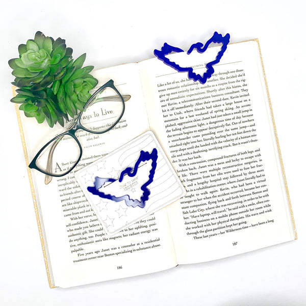 Eagle or Hawk-Shaped Bookmark with Card Backer - Paperclip - Snack Bag ...