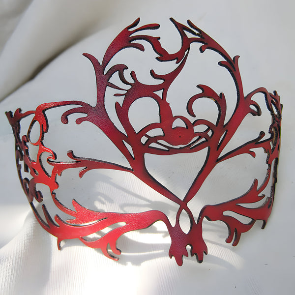Elegant Victorian Lace Leather Mask – Glowforge Shop