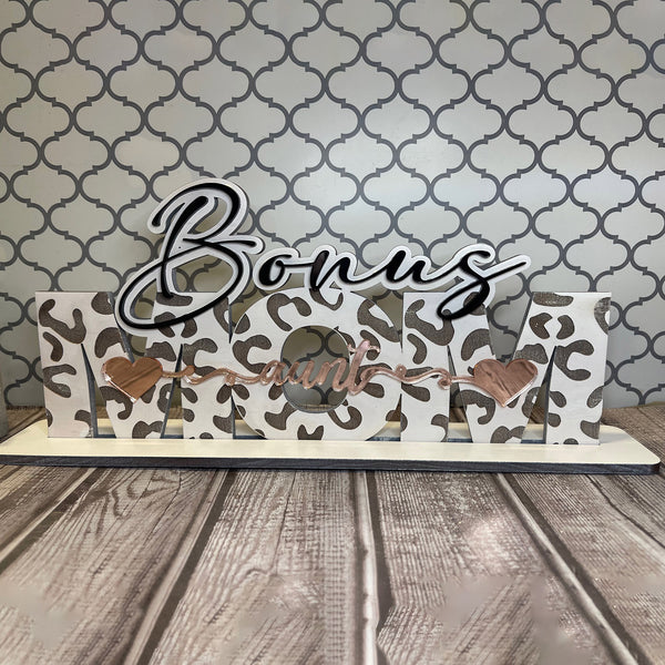 Extraordinary Bonus Mom Sign / Stand – Glowforge Shop