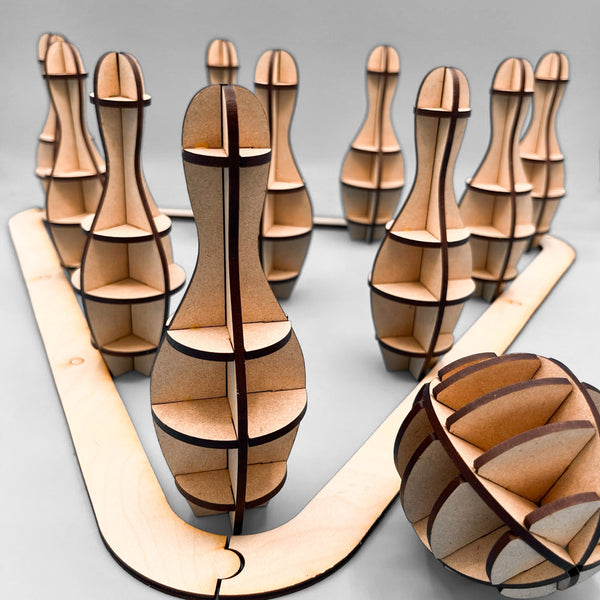 Family Fun 6-inch Bowling Kit – Glowforge Shop